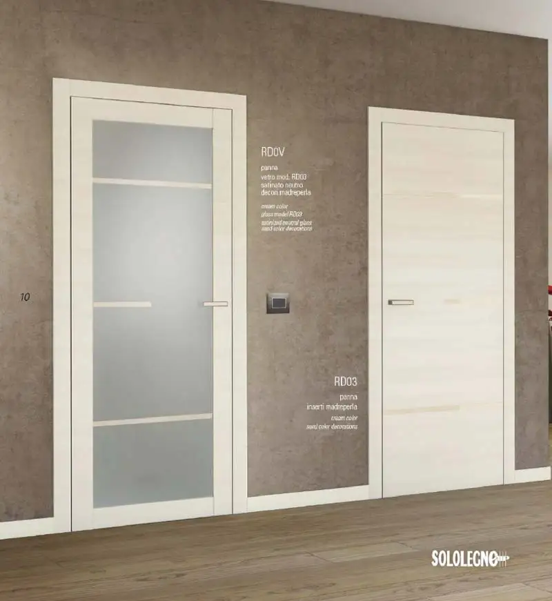 Porte interne con vetro e porta blindata su misura Cesano Maderno